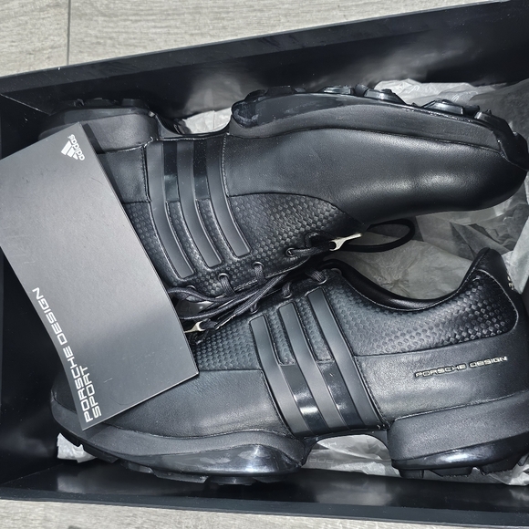 Porsche Design | Shoes | Nwb Porsche Design Adidas P500 Men Golf Ii Black Leather Golf Shoes Us ...